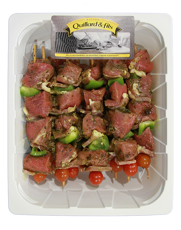Brochettes de filet mignon de porc et jambon de Vendée x15 | Panier du Clos